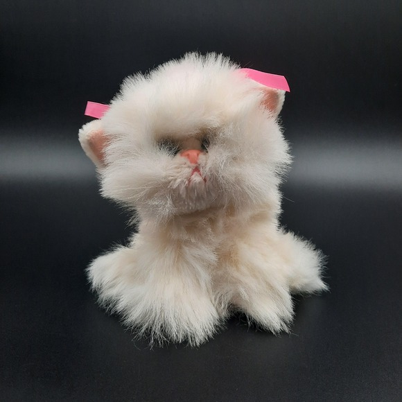 Toys | 1995 Tyco Kitty Kitty Fancy Kittens White Cat Plush With Pink ...